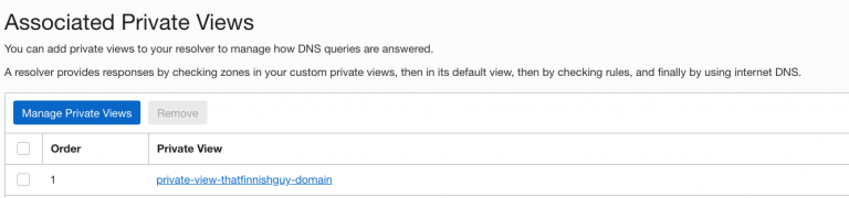 OCI Private DNS part 1 – Configuration | That Finnish Guy