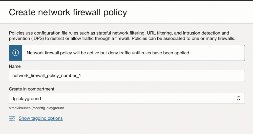 Installing OCI Network Firewall – Provisioning and Configuration | That ...